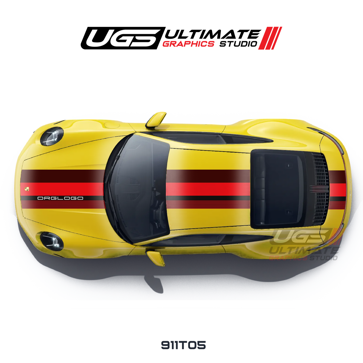 Racing top Stripe Graphics fits Porsche 911 – Ultimate Graphics Studio