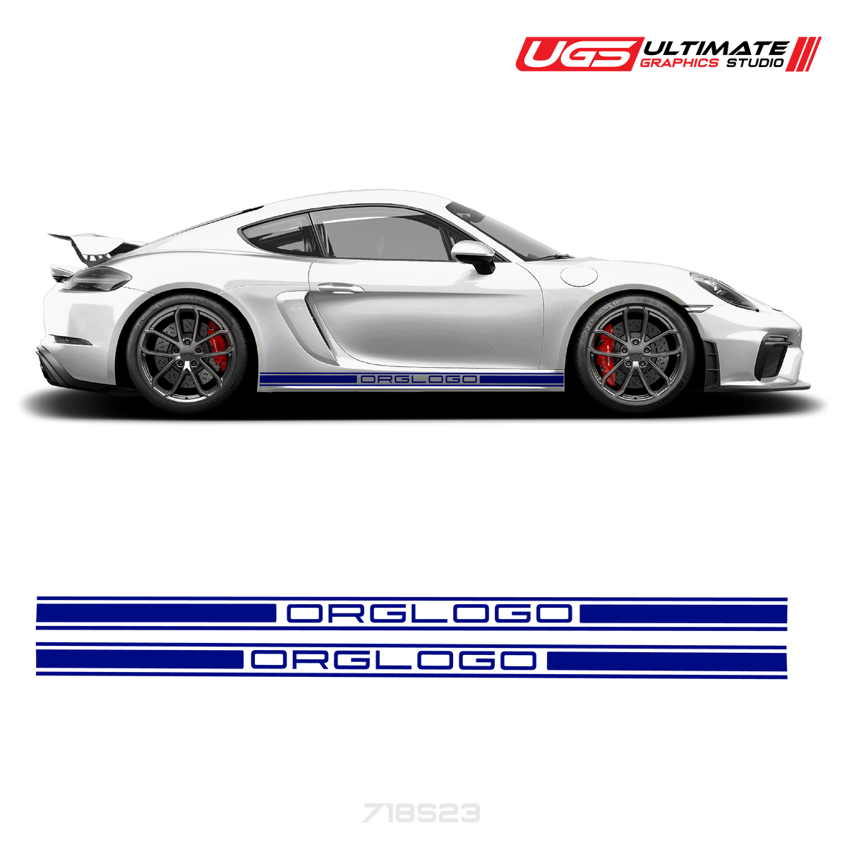 Rocker Side Graphics Fits Porsche Cayman / GT4 – Ultimate Graphics Studio