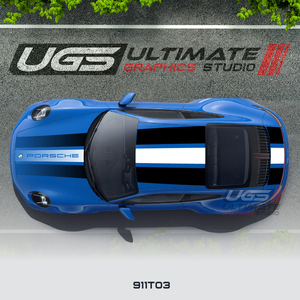 Porsche Gradient Racing Stripe Kit 2 Colors