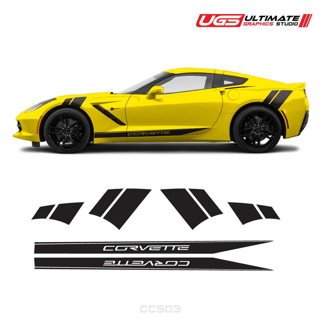 Corvette Side Door Graphics – Ultimate Graphics Studio