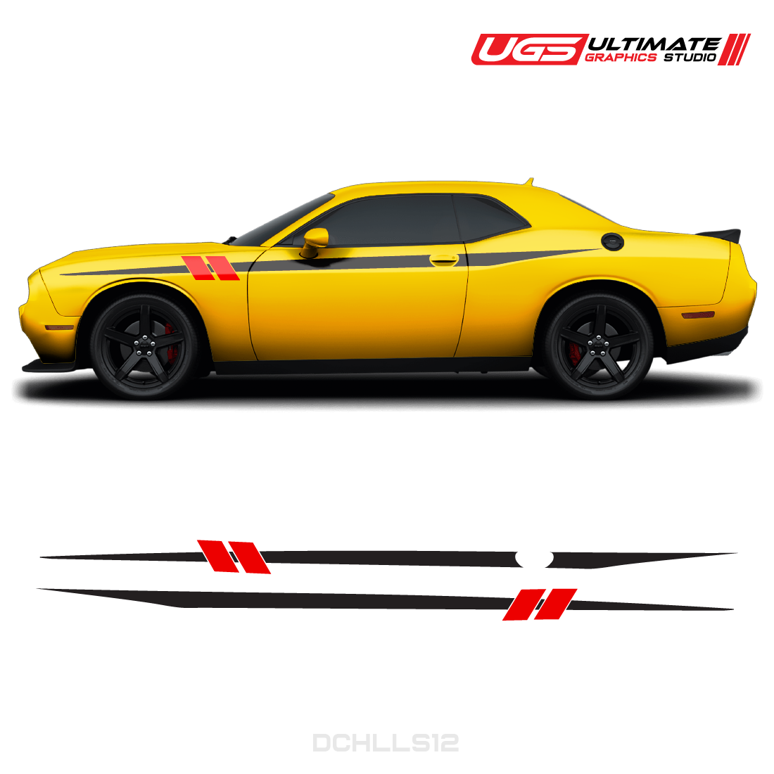 Dodge Challenger Side Graphics – Ultimate Graphics Studio