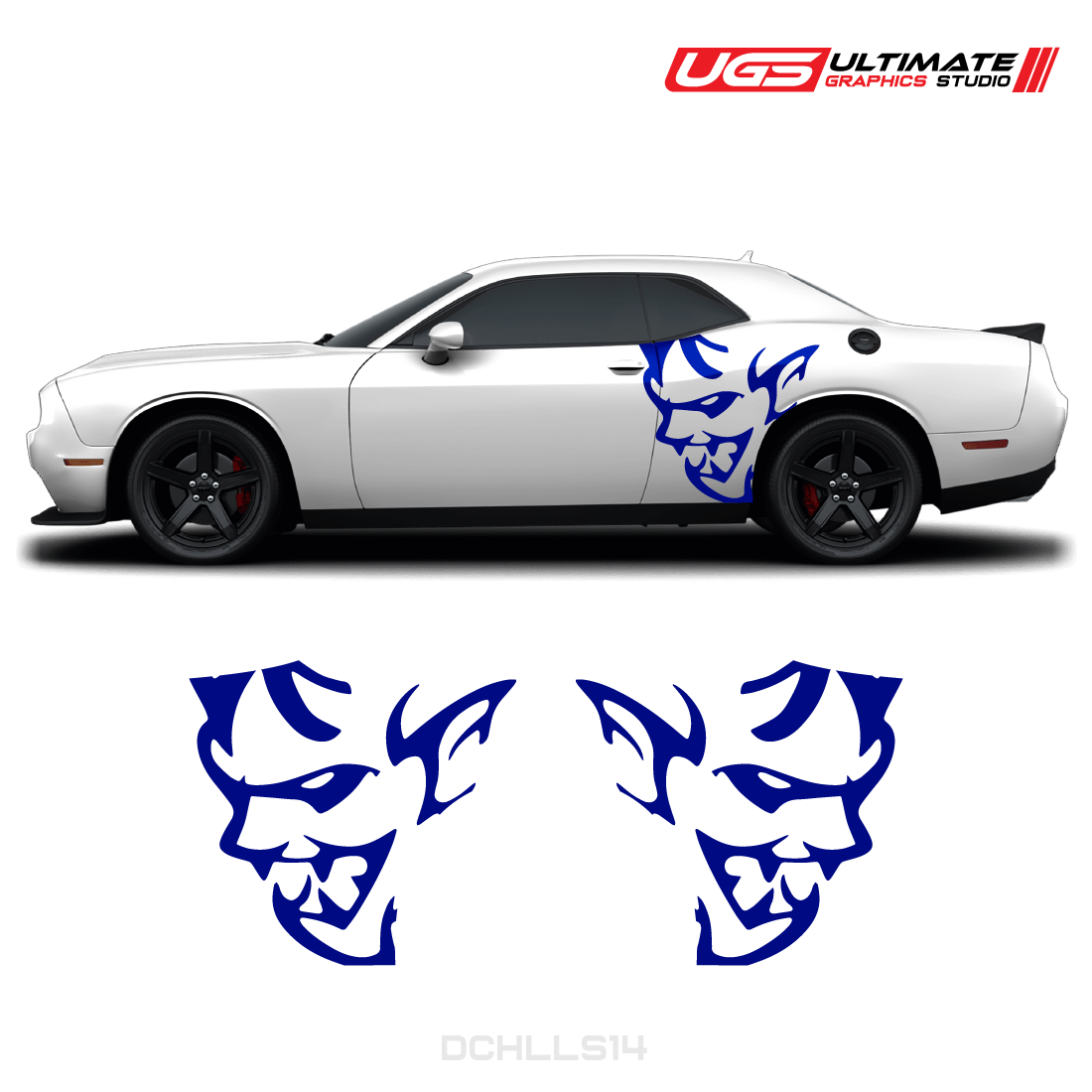 Dodge Challenger Demon Side Graphics – Ultimate Graphics Studio