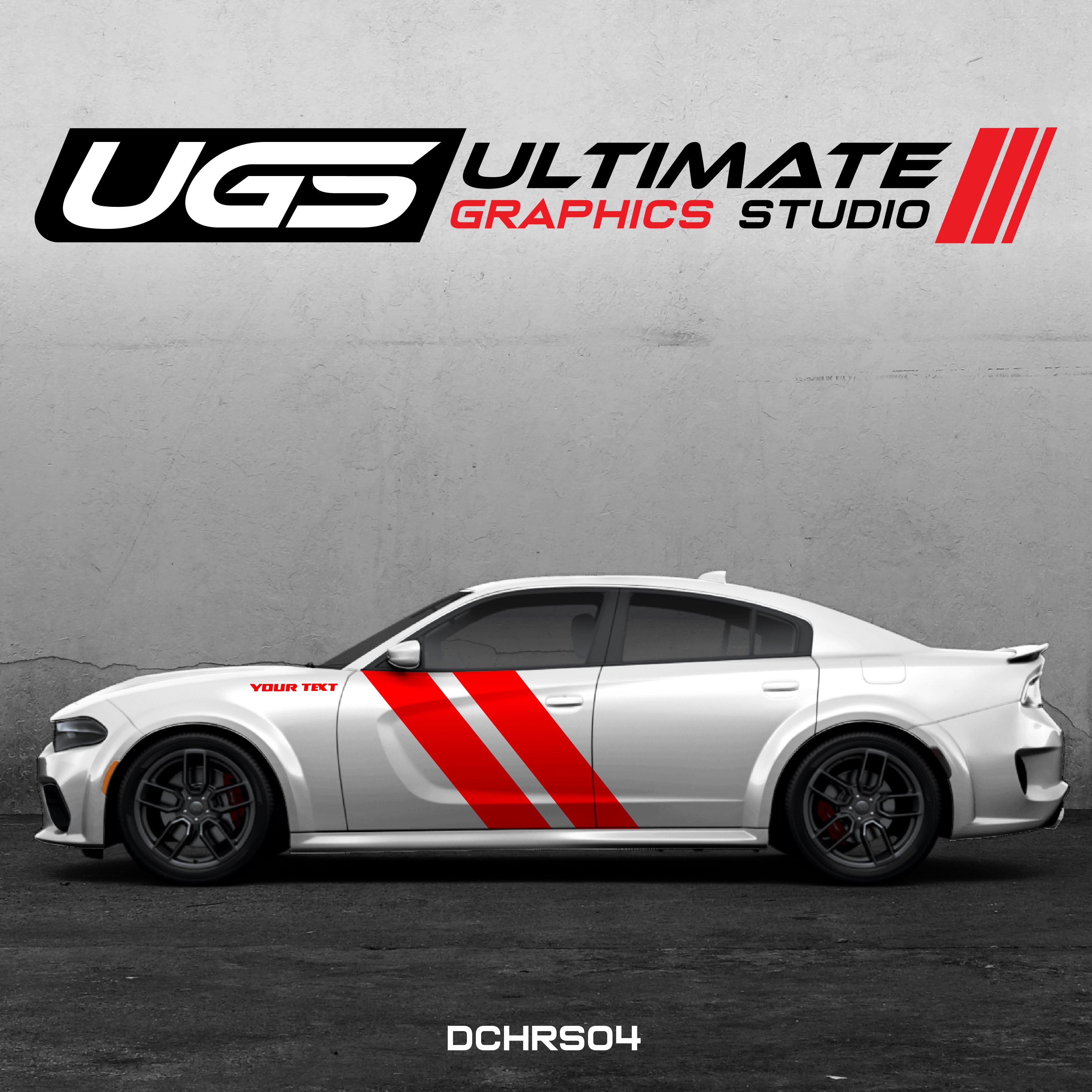 Dodge Charger Side Graphics Easy Installation Vinyl Ultimate Graphics Studio