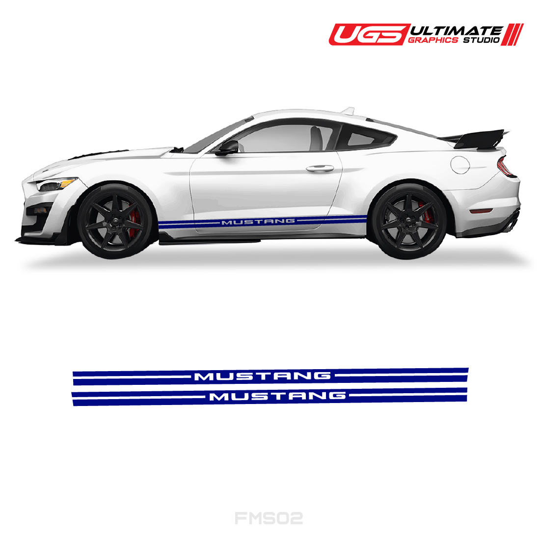 Ford Mustang Side Graphics Stripes