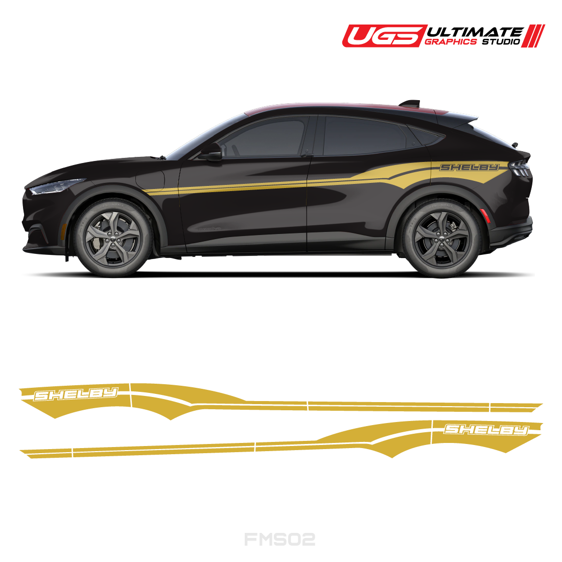Ford Mach-E Shelby Side Graphics – Ultimate Graphics Studio