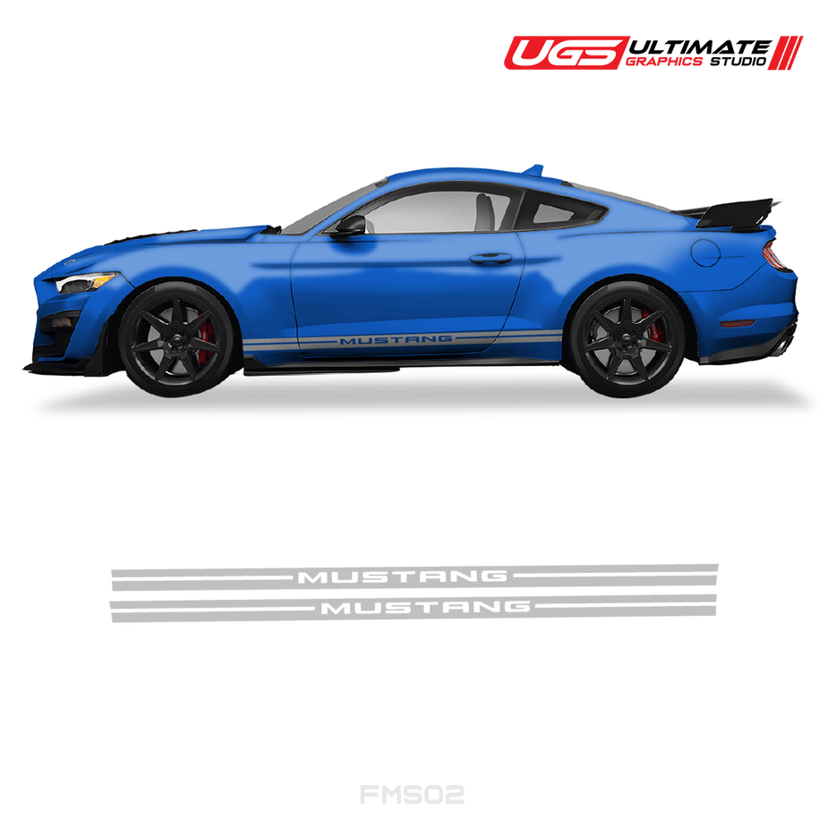 Ford Mustang Side Graphics Stripes – Ultimate Graphics Studio