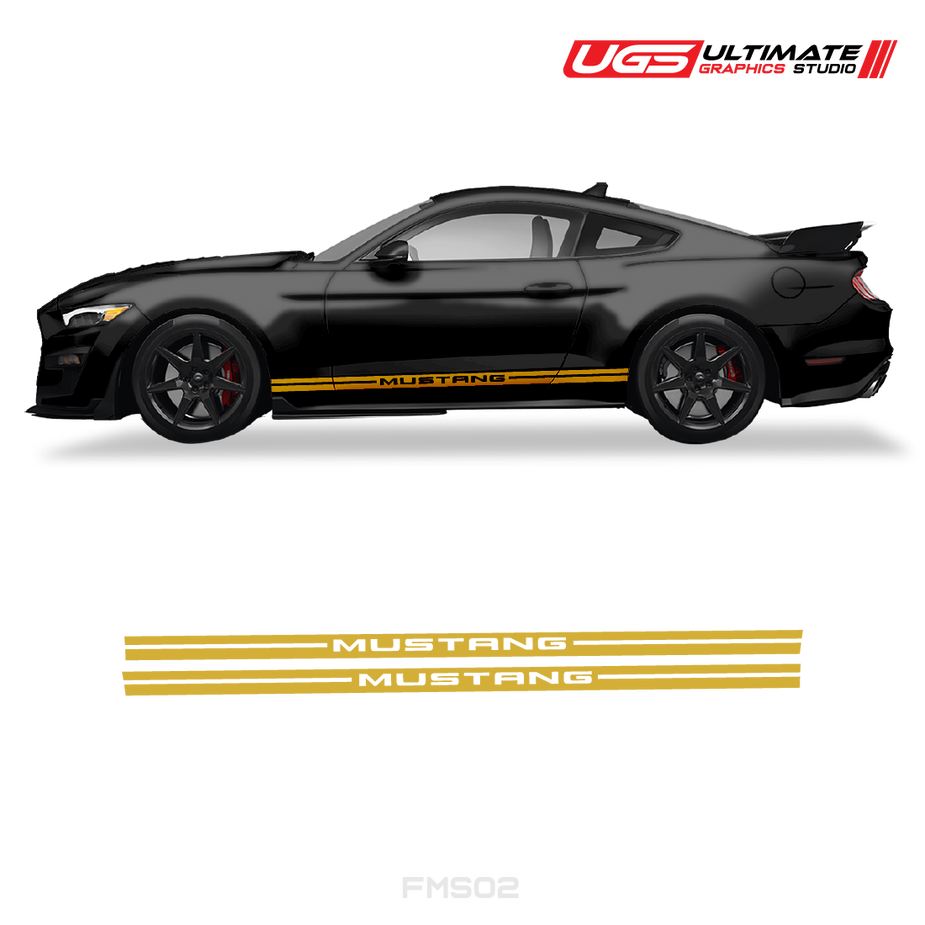 Ford Mustang Side Graphics Stripes – Ultimate Graphics Studio