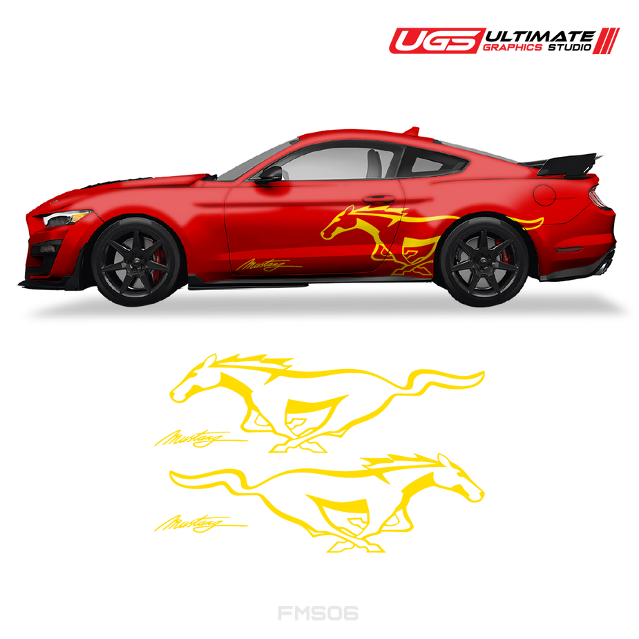 Ford Mustang Side Logo – Ultimate Graphics Studio
