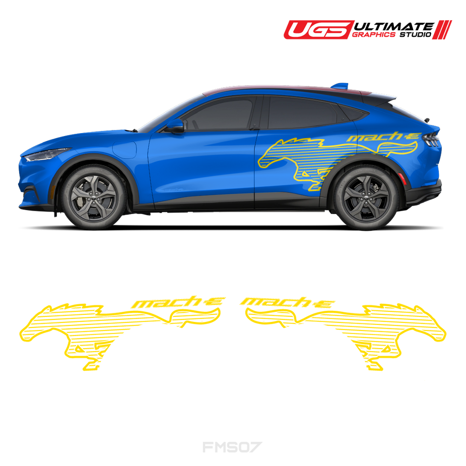 Ford Mach-E Side Logo Side – Ultimate Graphics Studio