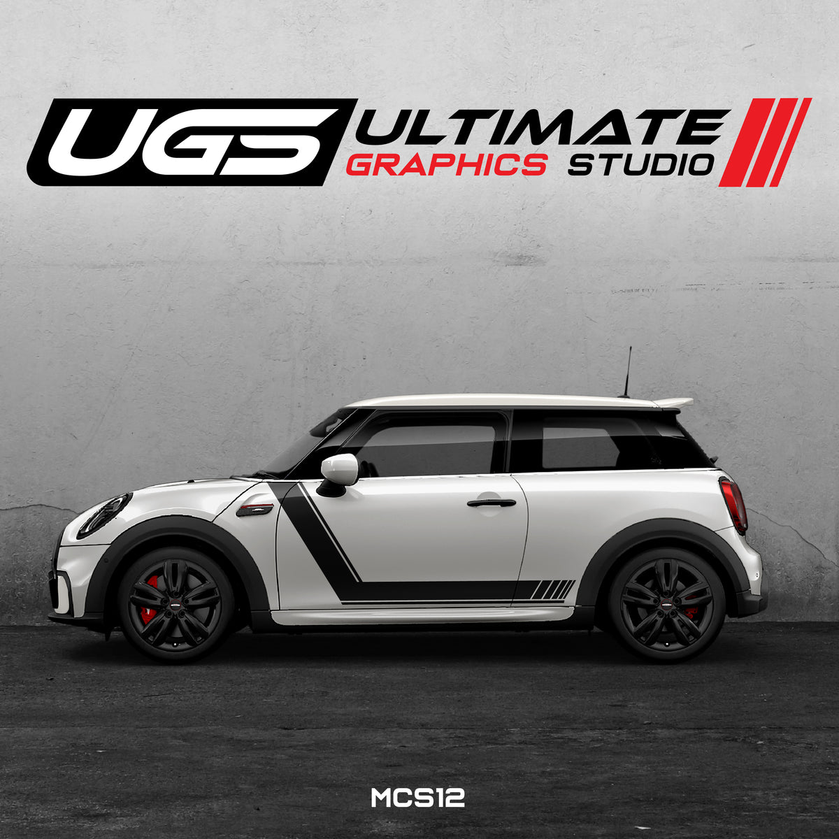 Mini Cooper Side Graphics Custom Text