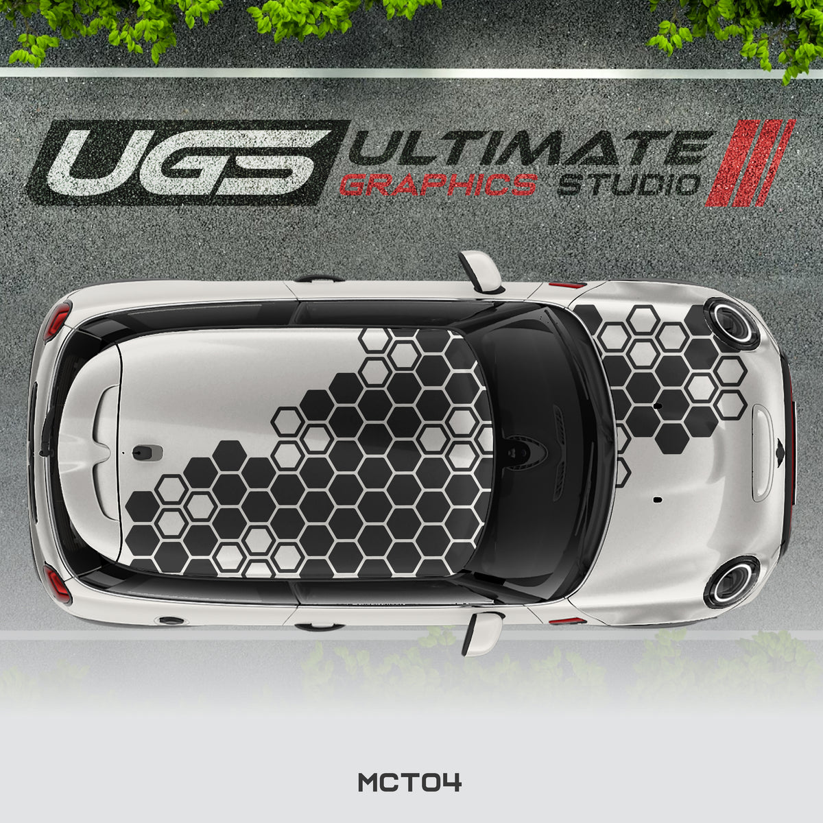 Mini Cooper Top Honeycomb Graphics – Ultimate Graphics Studio