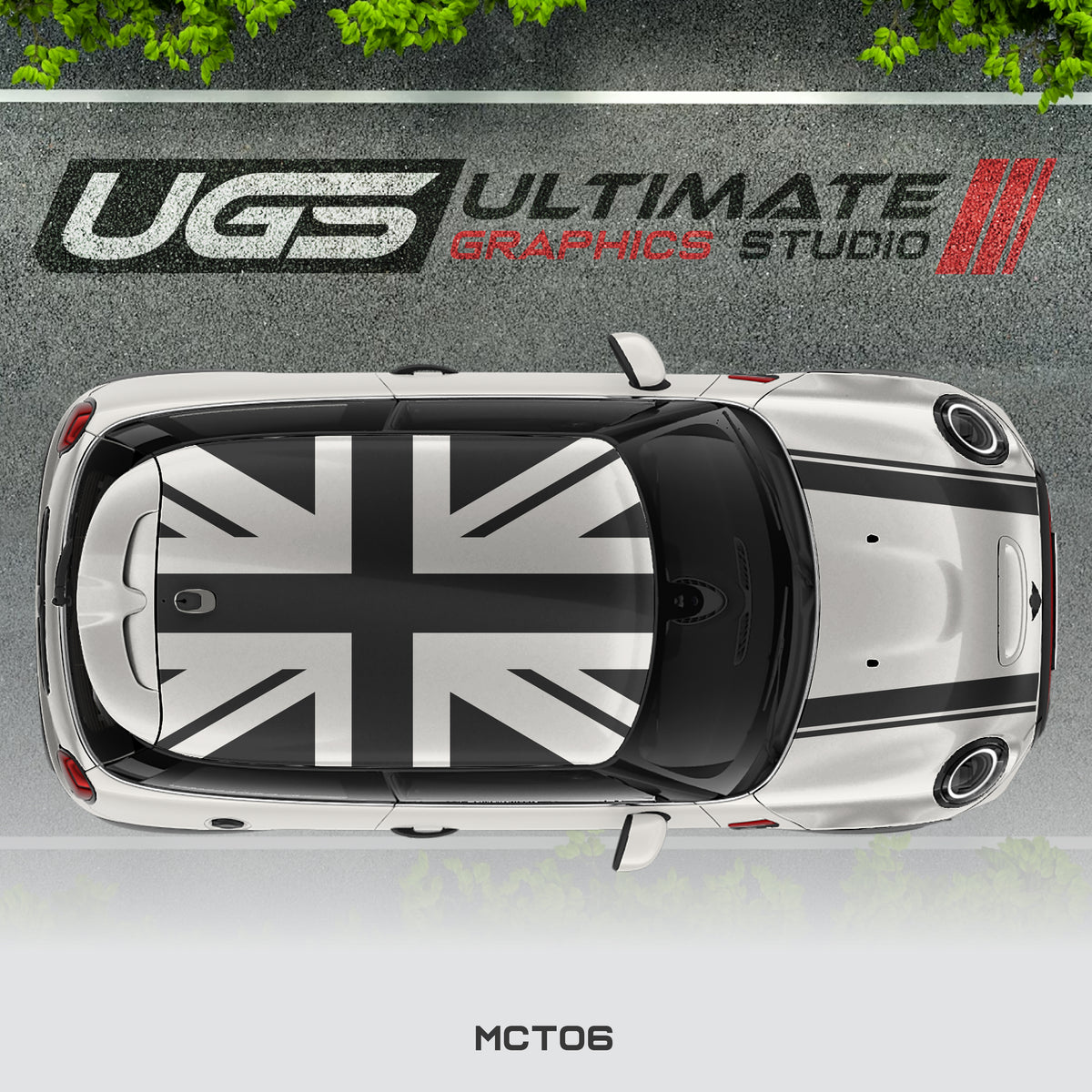 Mini Cooper One Color UK Flag – Ultimate Graphics Studio