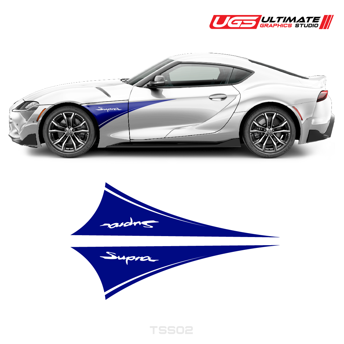 Toyota Supra Side Decal – Ultimate Graphics Studio
