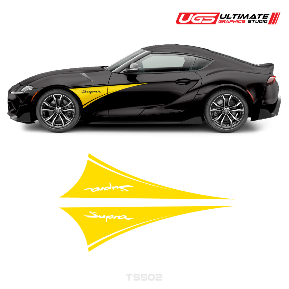 Toyota Supra Side Decal – Ultimate Graphics Studio