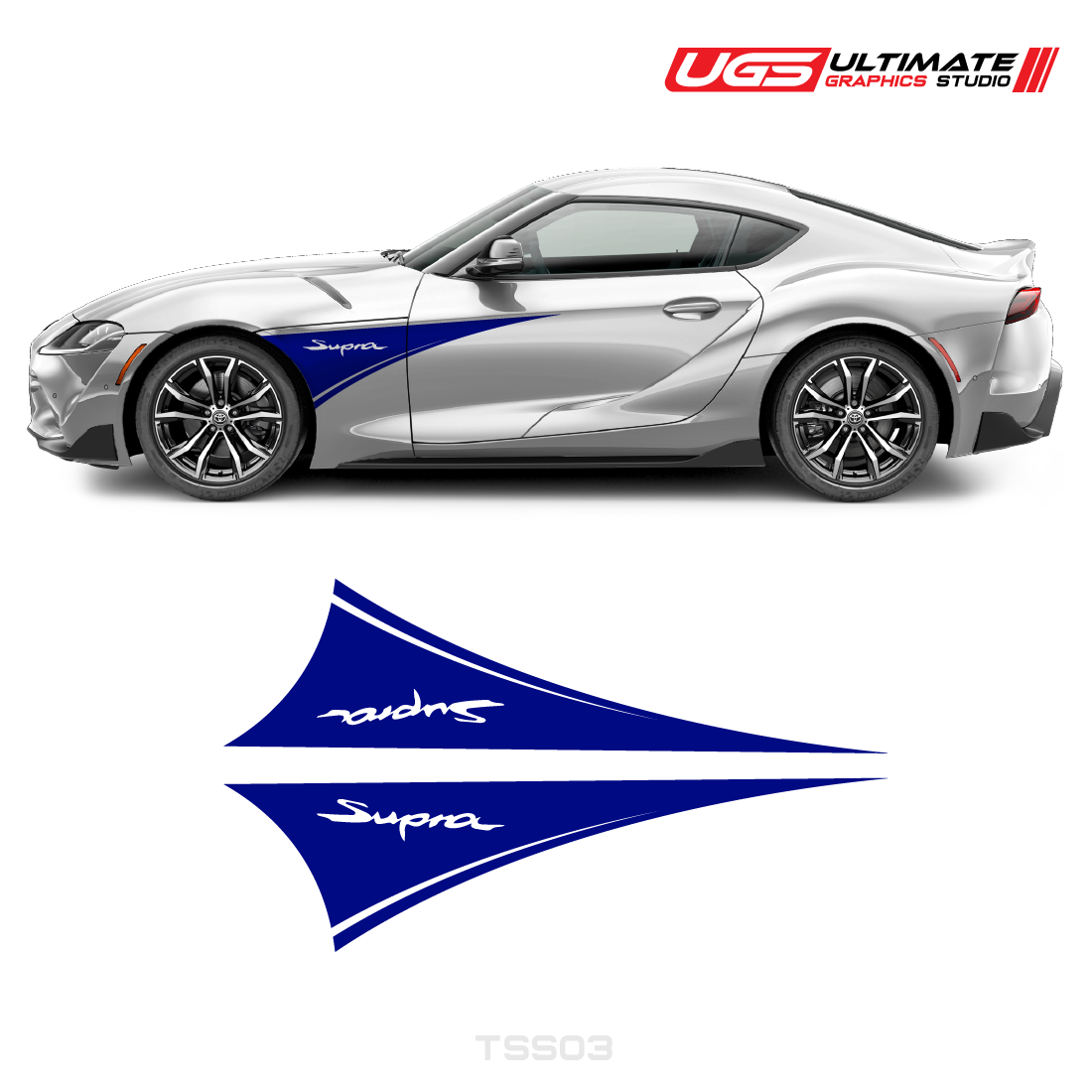 Toyota Supra Side Decal – Ultimate Graphics Studio