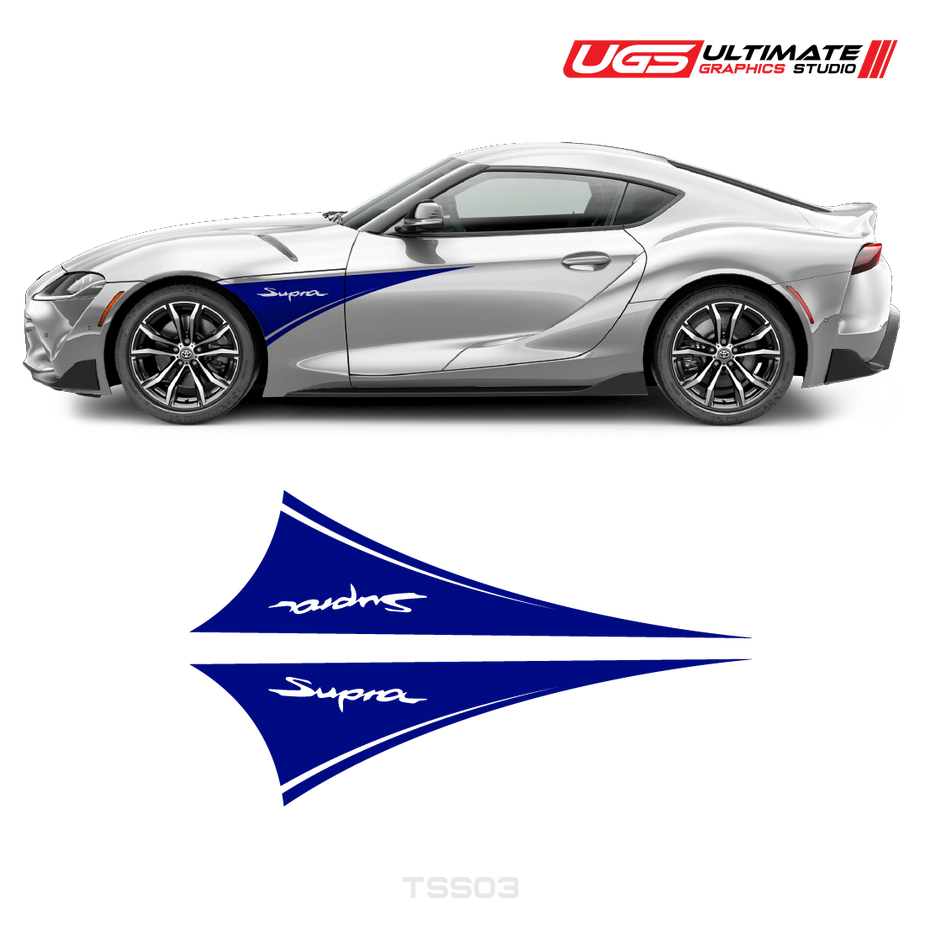 Toyota Supra Side Decal – Ultimate Graphics Studio